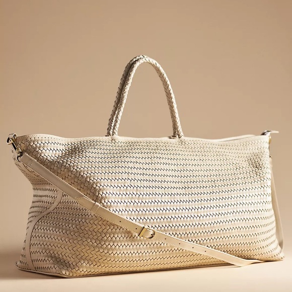 Bembien | Bags | Bembien Le Traveler Weekender Handwoven Leather Tote ...